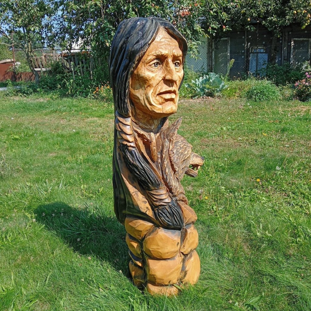 Dřevěný indián - Sochysosky.cz